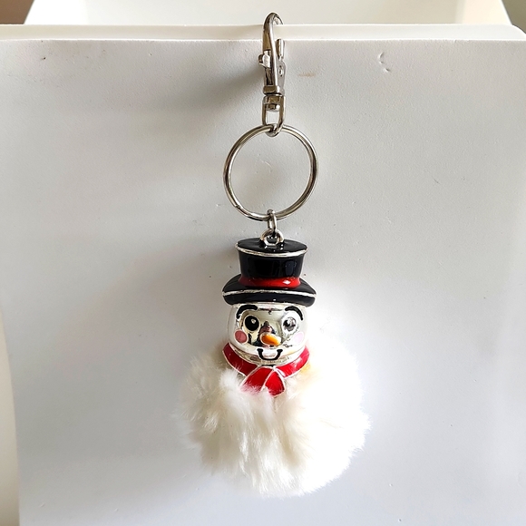 Accessories | Snowman Purse Pom Pom Key Ring Holiday Time | Poshmark